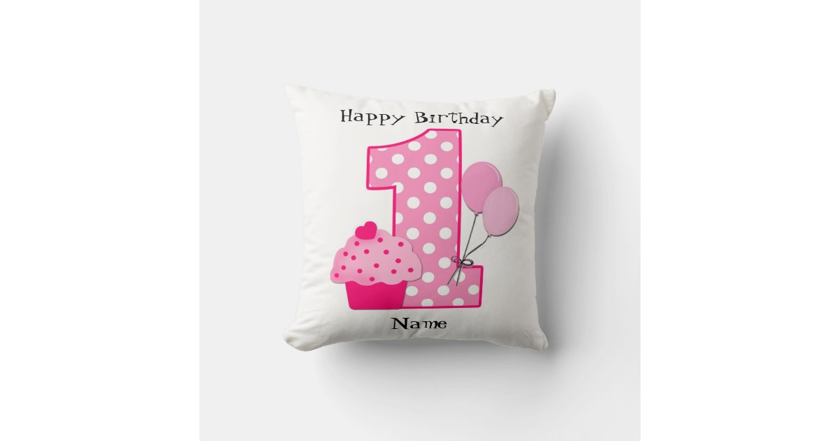 Personalized Baby’s 1st Birthday Pillow | Zazzle