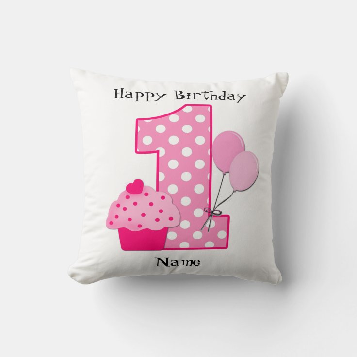 Personalized Baby’s 1st Birthday Pillow | Zazzle