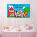 Personalized Baby Shower Farm Animal Themed Banner | Zazzle