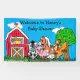 Personalized Baby Shower Farm Animal Themed Banner | Zazzle