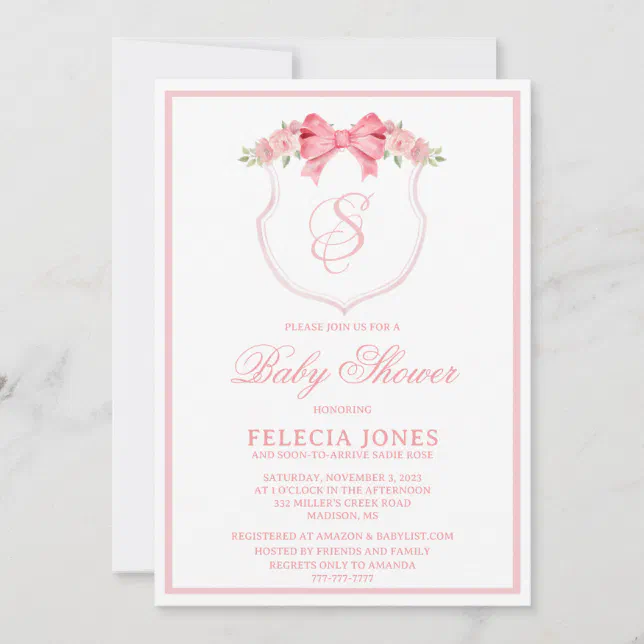 Personalized Baby Shower invitation | Zazzle