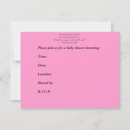 Personalized Baby shower invitations Baby girl | Zazzle
