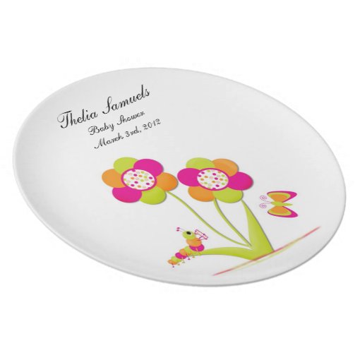 Personalized Baby Shower Plate | Zazzle