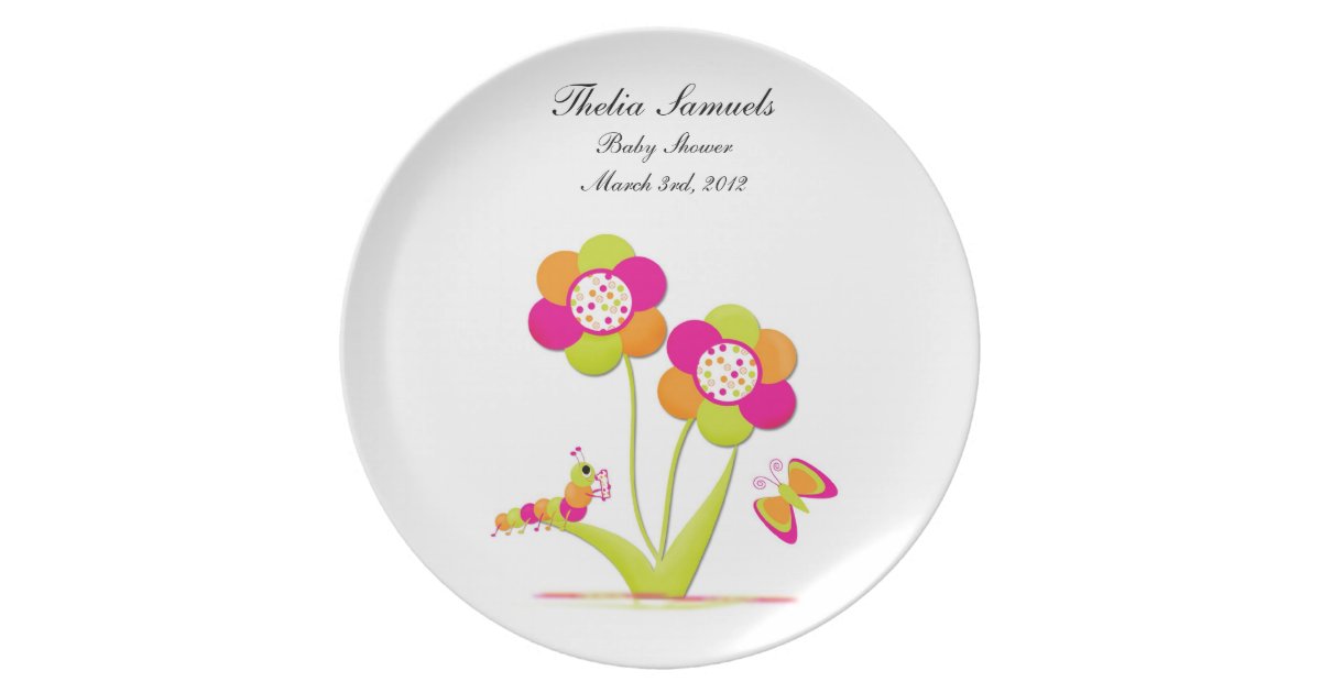Personalized Baby Shower Plate | Zazzle