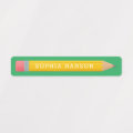 Personalized back to school pencil labels | Zazzle
