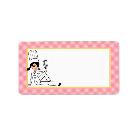 Personalized Baker Custom Label in Medium | Zazzle.com