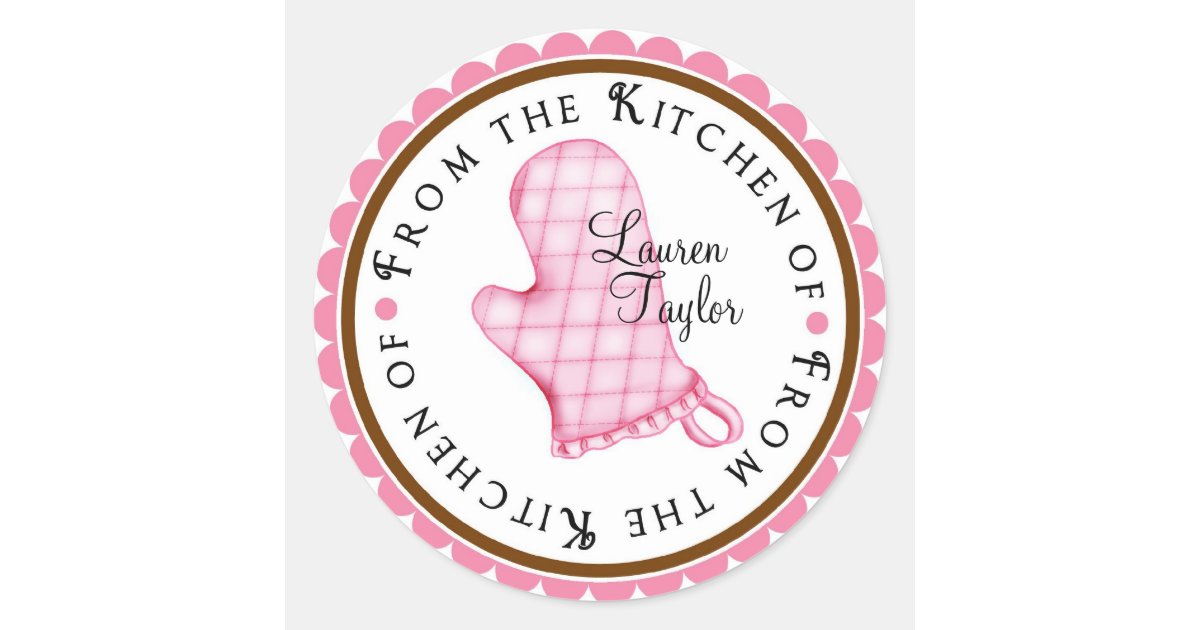 Personalized Baking Cooking Kitchen Stickers | Zazzle