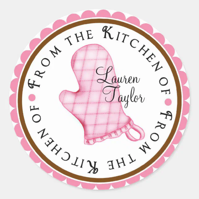 Personalized Baking Cooking Kitchen Stickers | Zazzle