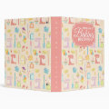 Personalized Baking Ingredients Family Recipe 3 Ring Binder | Zazzle