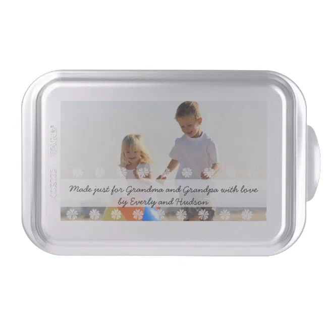 Personalized Baking Pan Photo and Text | Zazzle