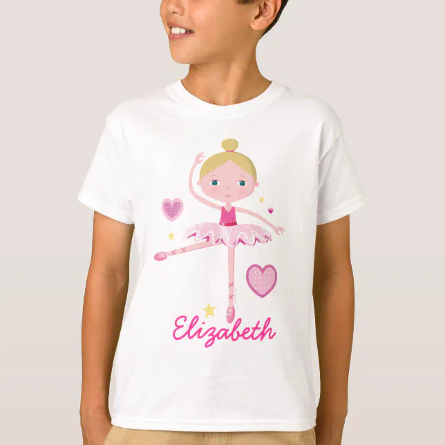 Personalized Ballerina A T-Shirt | Zazzle
