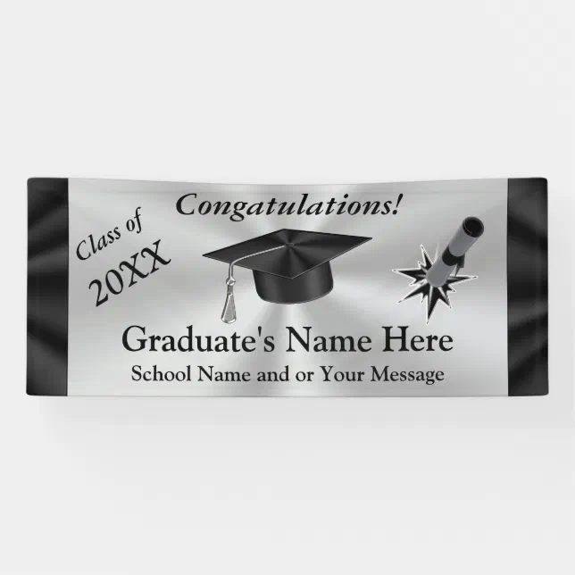 Personalized Banners for Graduation, YEAR and NAME | Zazzle