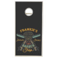 Personalized Barber Shop Retro Haircuts Shaves Cornhole Set | Zazzle