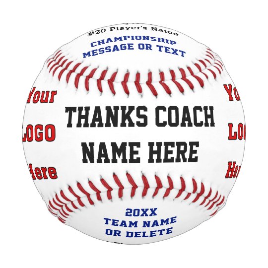 Personalized Baseball Ball for Coaches or Players | Zazzle.com