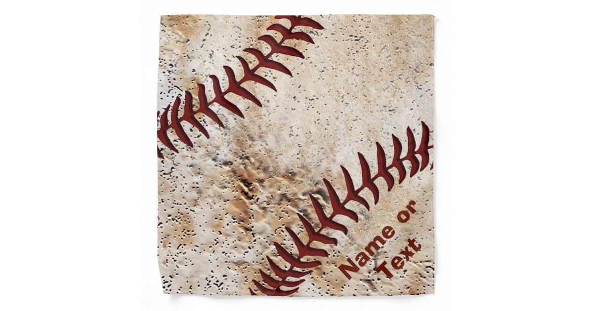 Personalized Baseball Bandana with YOUR TEXT | Zazzle