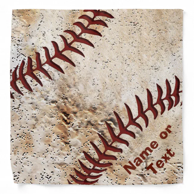 Personalized Baseball Bandana with YOUR TEXT | Zazzle