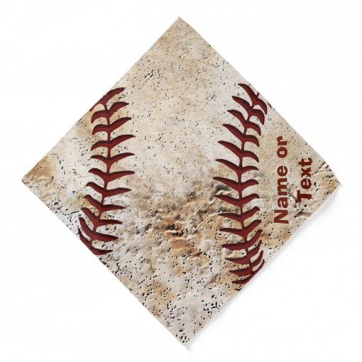 Personalized Baseball Bandana with YOUR TEXT | Zazzle