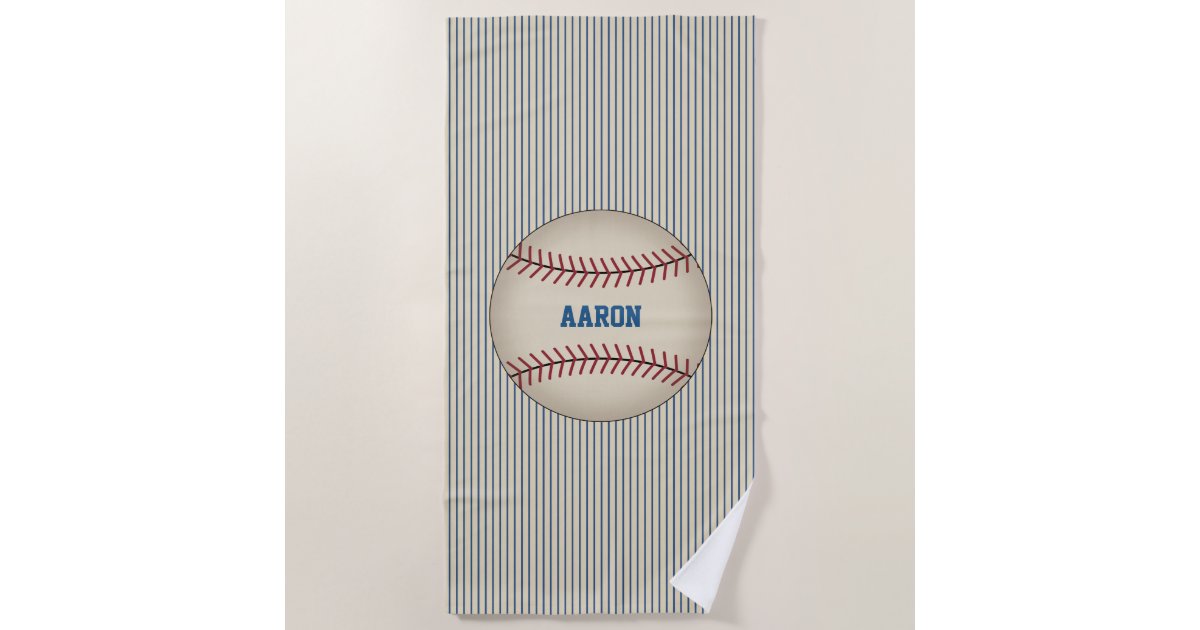 Personalized Baseball Beach Towel Gift | Zazzle