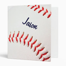Personalized Baseball Binder | Zazzle