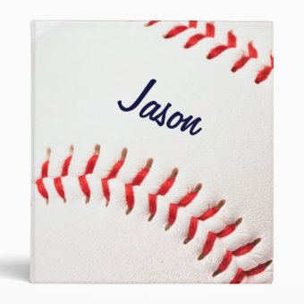 Personalized Baseball Binder | Zazzle