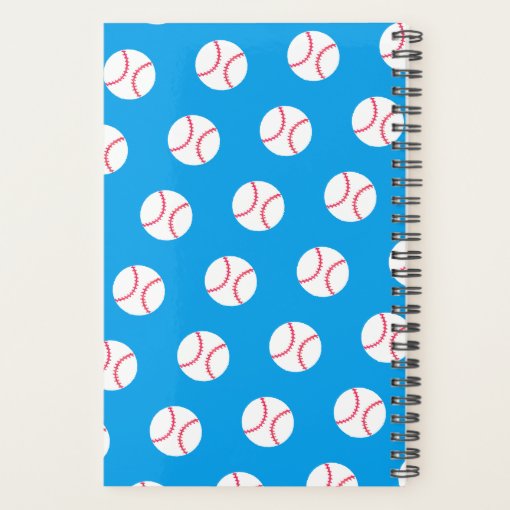 Personalized Baseball Blue Kids Sports Planner | Zazzle