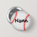 Personalized Baseball Button | Zazzle