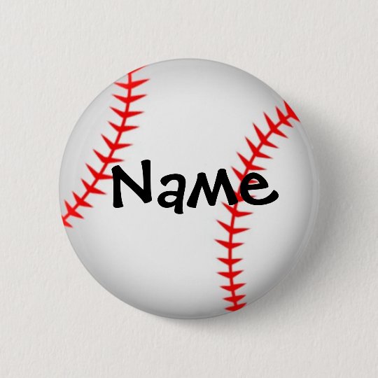 Personalized Baseball Button | Zazzle.com