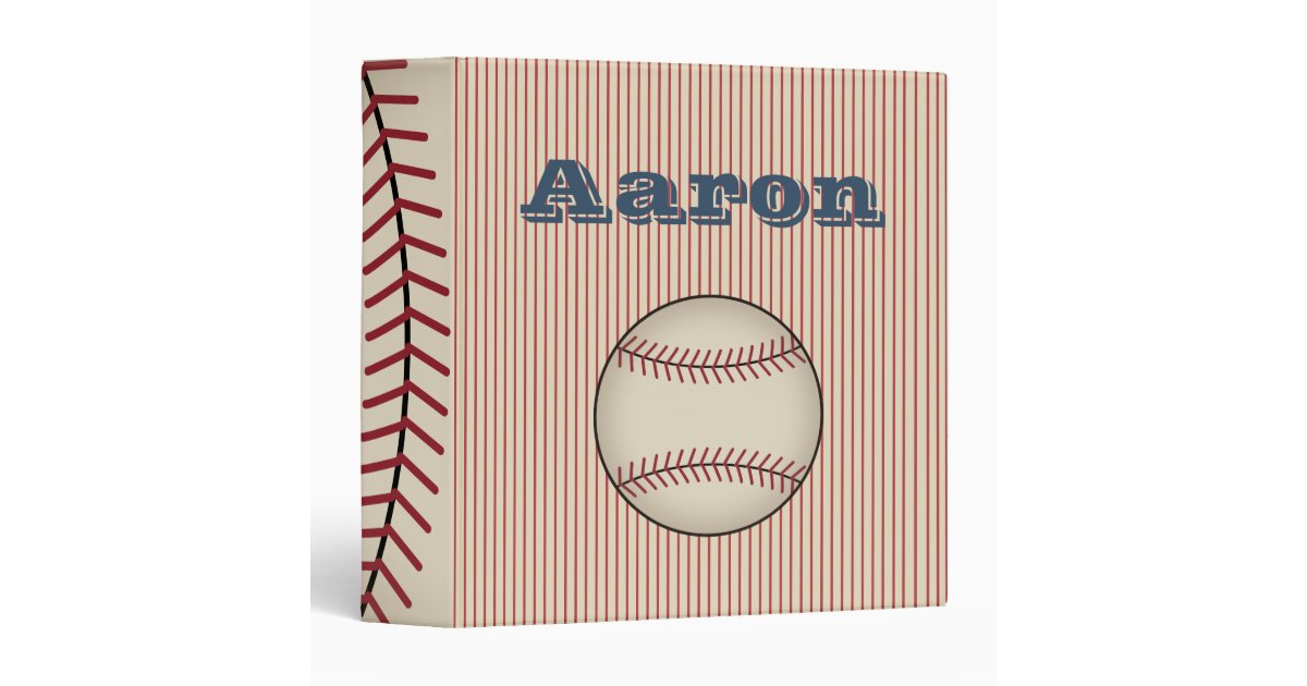 Personalized Baseball Card Scrapbook Binder Gift | Zazzle