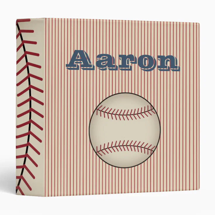 Personalized Baseball Card Scrapbook Binder Gift | Zazzle