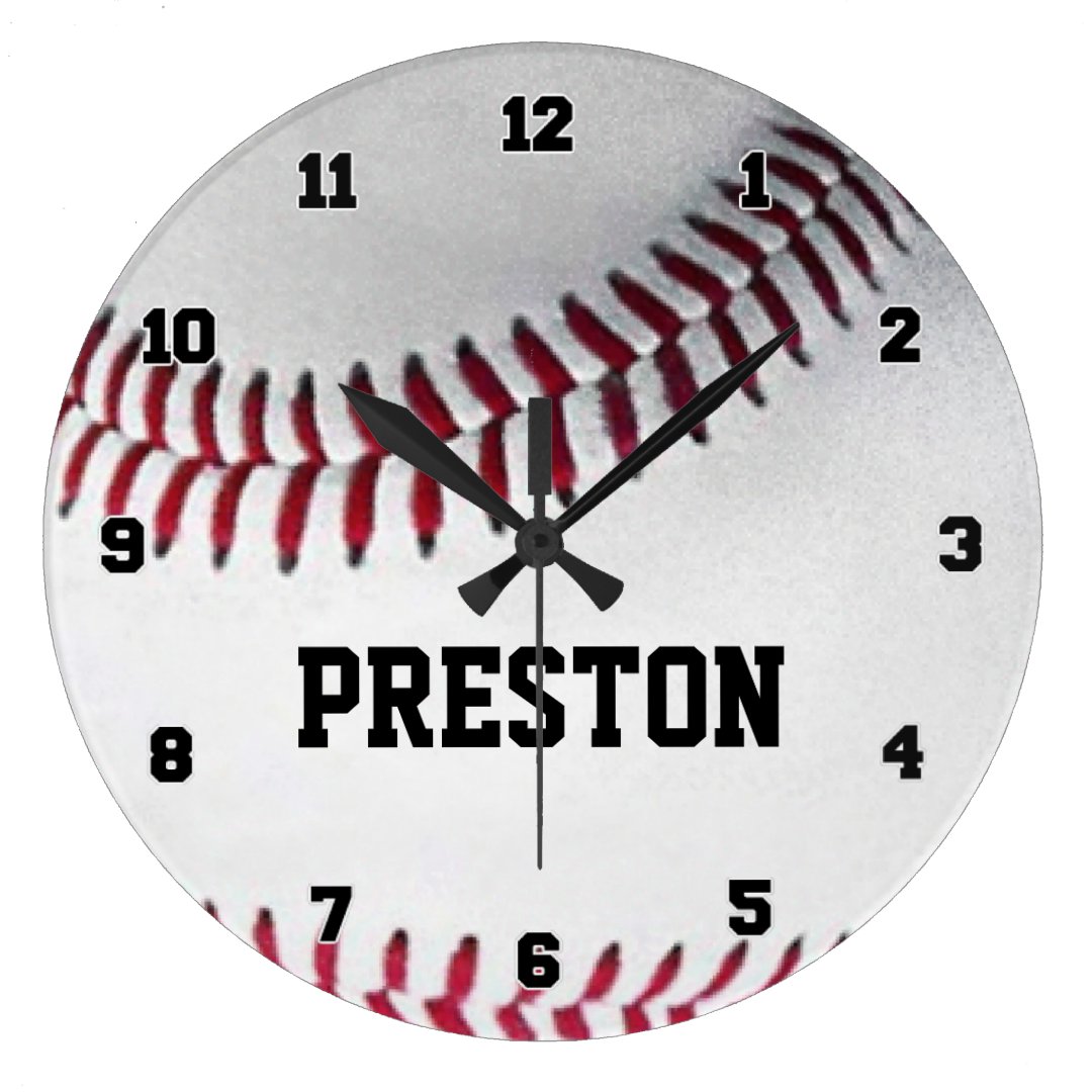 Personalized Baseball Clock | Zazzle