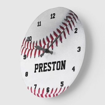 Personalized Baseball Clock | Zazzle