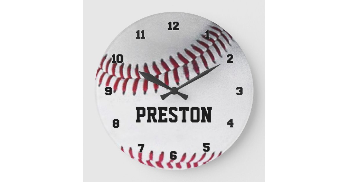 Personalized Baseball Clock | Zazzle