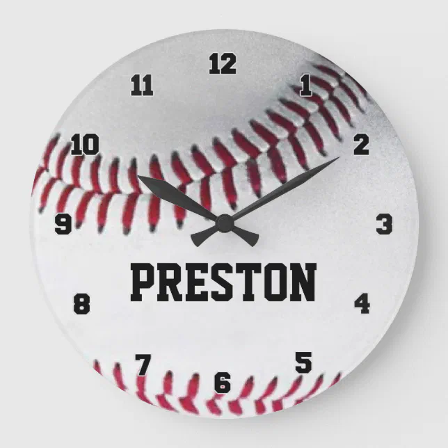 Personalized Baseball Clock | Zazzle