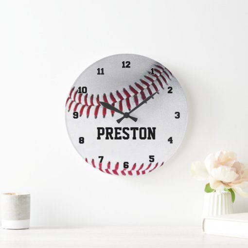 Personalized Baseball Clock | Zazzle