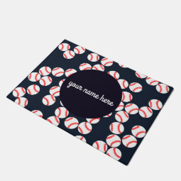 Personalized Baseball Door Mat | Zazzle