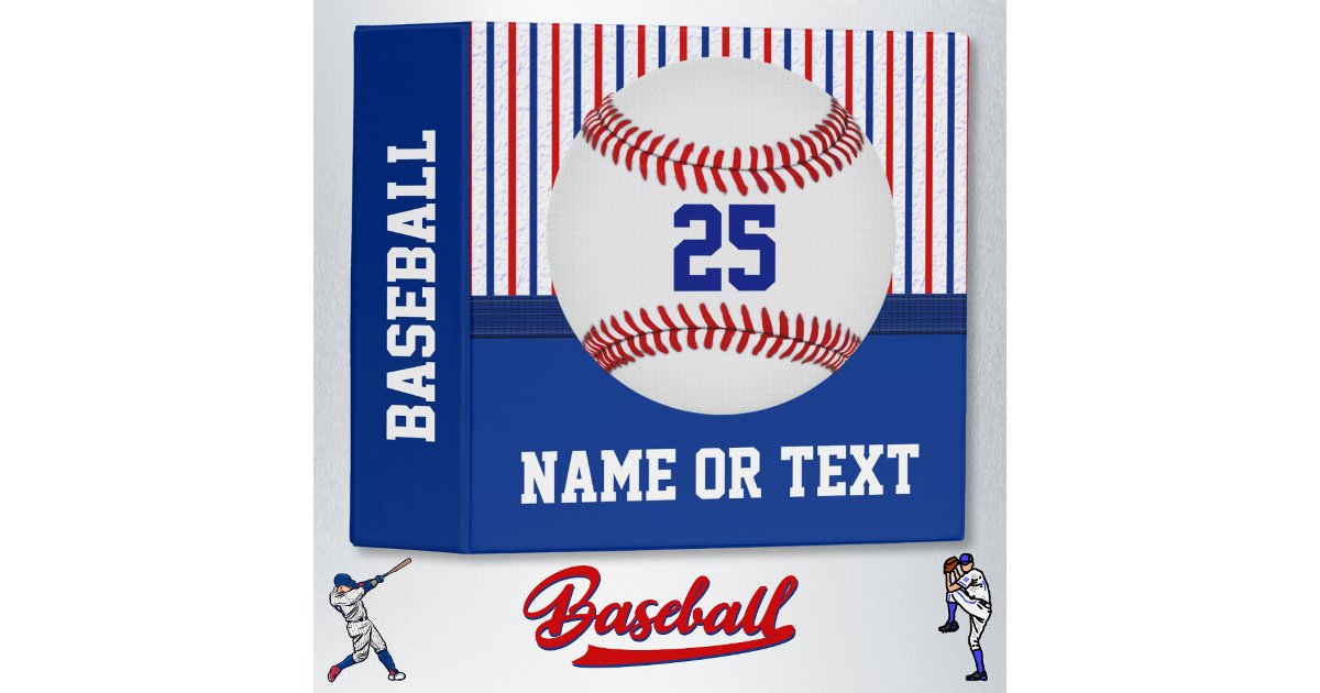 Personalized Baseball Gifts for Players, Binder | Zazzle