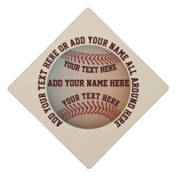 Personalized BaseBall Graduation Cap Topper | Zazzle