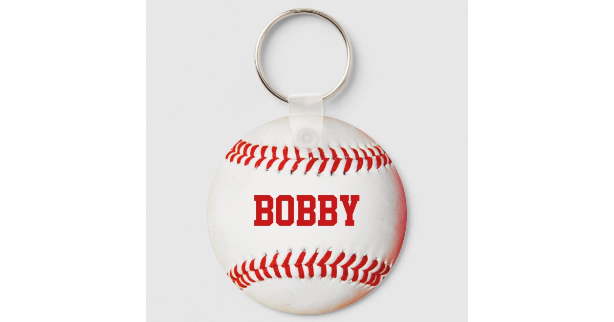 Personalized Baseball Keychain | Zazzle