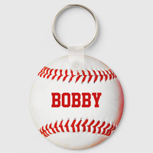 Personalized Baseball Keychain | Zazzle