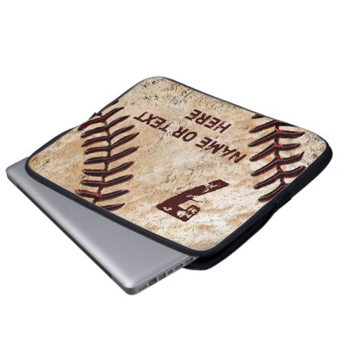 Personalized Baseball Laptop Case, NAME and NUMBER Laptop Sleeve | Zazzle