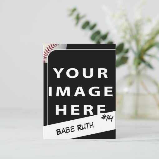 Personalized Baseball Photo Card | Zazzle