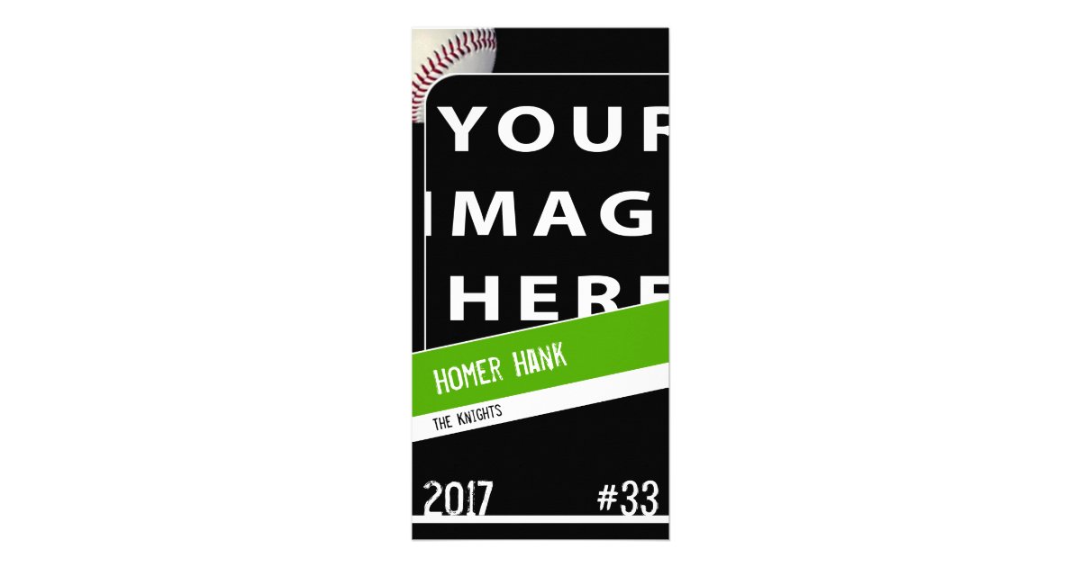 Personalized Baseball Photo Card | Zazzle