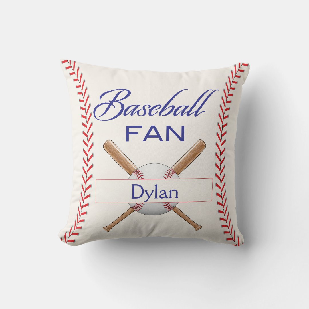 Personalized Baseball Pillow | Zazzle