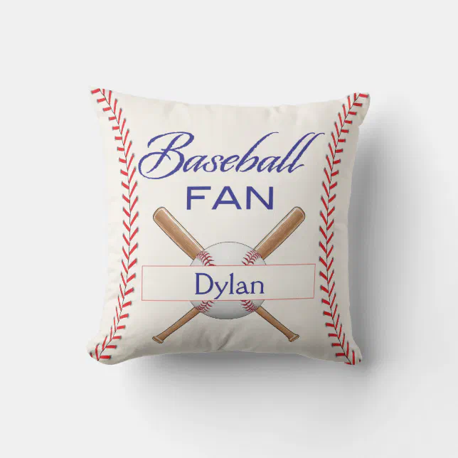 Personalized Baseball Pillow | Zazzle