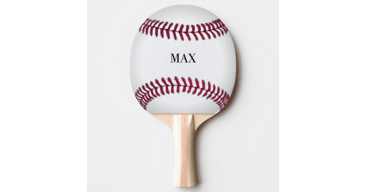 Personalized Baseball Ping Pong Paddle | Zazzle