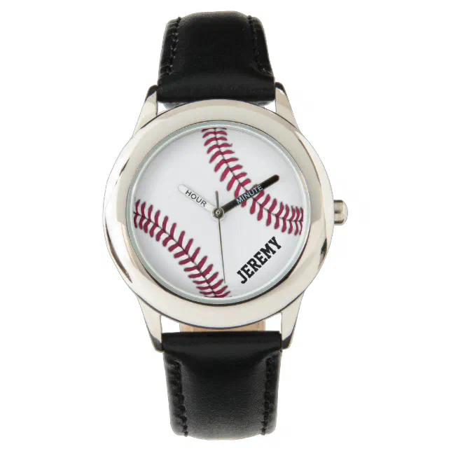 Personalized Baseball Player Coach Name Watch | Zazzle