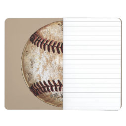 Personalized Baseball Pocket Notebooks YOUR TEXT | Zazzle