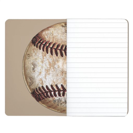 Personalized Baseball Pocket Notebooks YOUR TEXT | Zazzle
