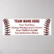 Personalized Baseball Poster Banner 36 in X 12 in | Zazzle