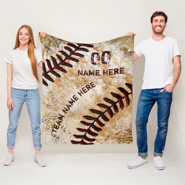 Personalized Baseball Senior Night Gifts, Blanket | Zazzle